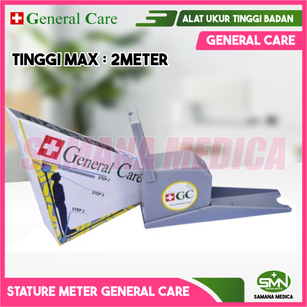 Jual Stature Meter GENERAL CARE / ONEHEALTH Microtoise Alat Ukur Tinggi ...