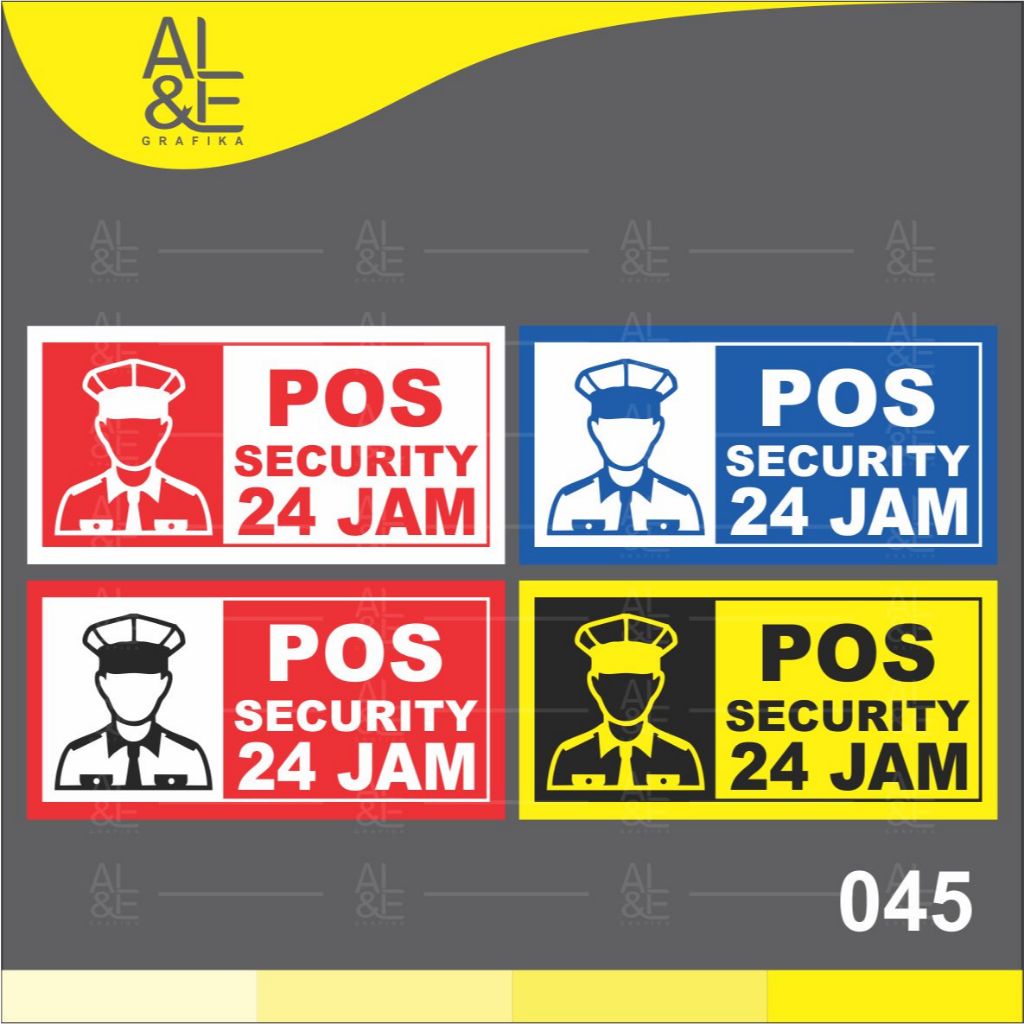 Jual 045 STIKER POS SECURITY - STIKER RITRAMA INDOOR | Shopee Indonesia