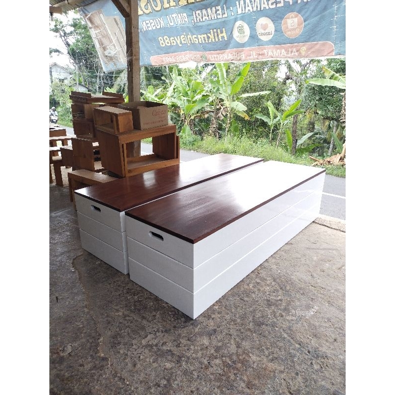 Jual Wooden create box kayu, tempat penyimpanan,kursi box 150*50*T 50 ...