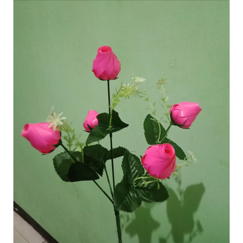 Jual bunga diy dari pita jepang plastik model 13 dengan variasi tangkai ...