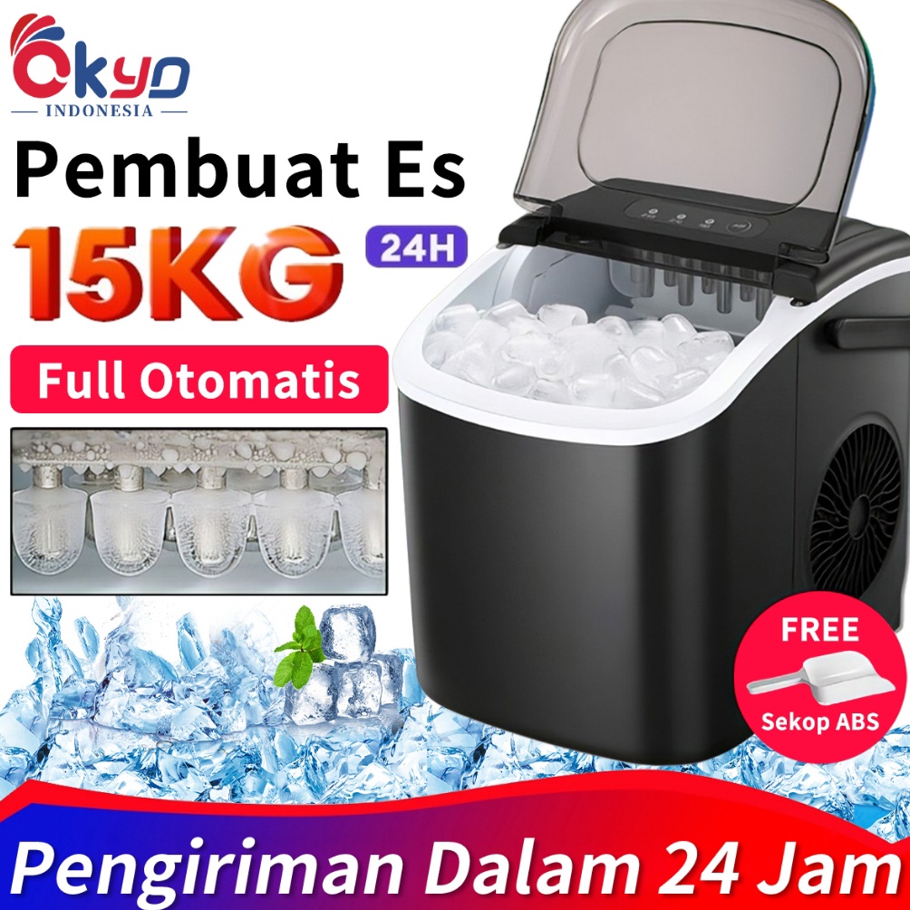 Jual Garansi 1TahunMesin Es Ice Maker Dengan Handle 22v Mesin Es Batu ...