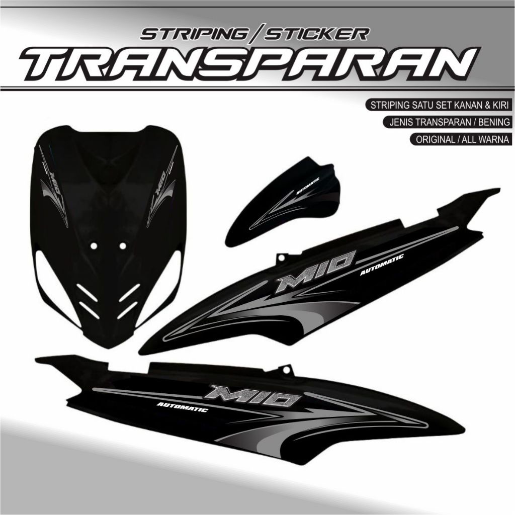 Jual STRIPING STICKER VARIASI TRANSPARAN YAMAHA MIO SPORTY /MIO SMILLE ...