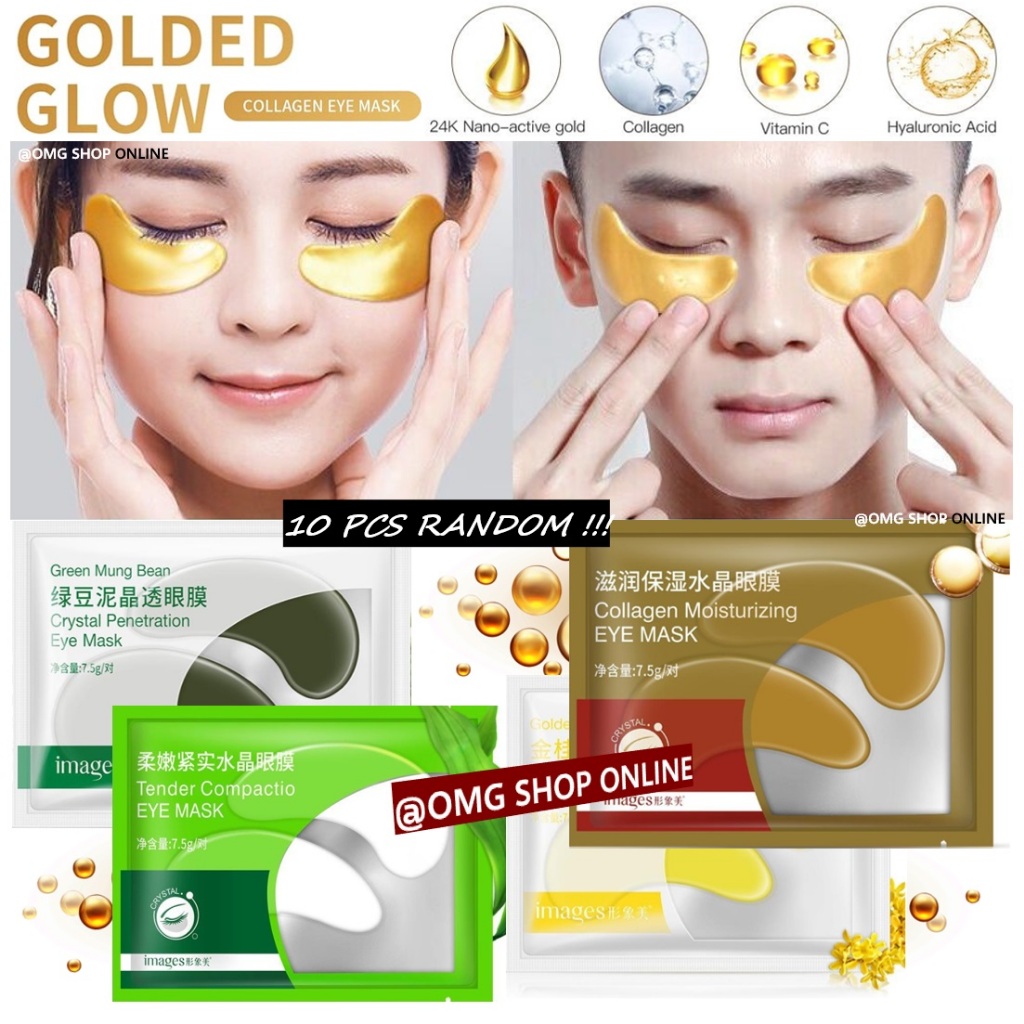 Jual TERMURAH !!! 10 Pcs RANDOM Masker Mata Collagen Crystal Eye Mask ...