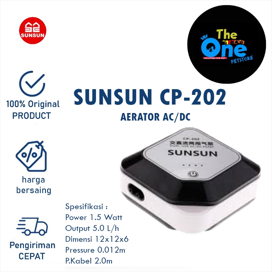 Jual AERATOR ACDC 2LUBANG SUNSUN CP202 AERATOR BATRAI | Shopee Indonesia