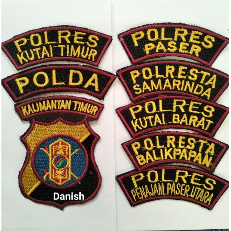 Jual BET BORDIR LOGO LAMBANG POLDA KALTIM,POLDA KALIMANTAN TIMUR ...