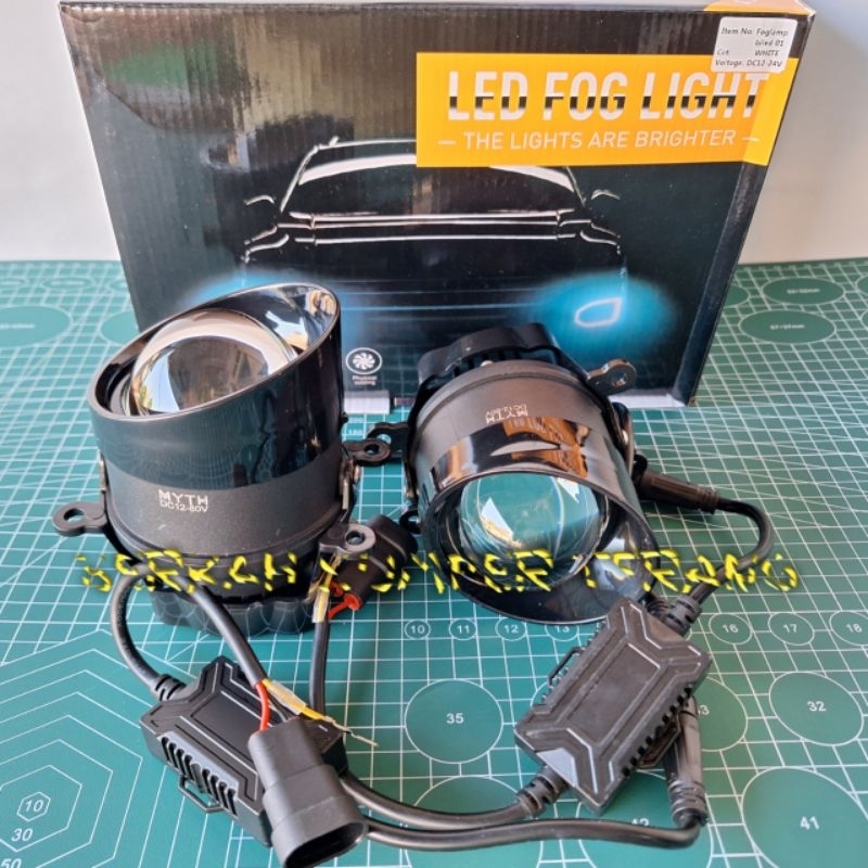 Jual biled foglamp 3 warna myth ukuran 3 inch hi lo beam 60 watt ...