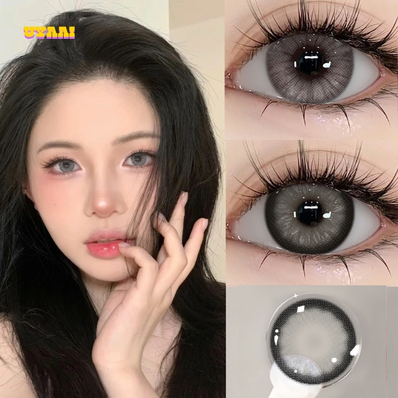 Jual UYAAI SOFTLENS MOCHA COLOR LENSA KONTAK Softlens Hitam Diameter 14 ...