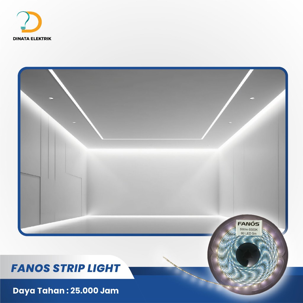 Jual FANOS Led StripLight 5W 5 Meter ( CDL/Putih ) | Shopee Indonesia