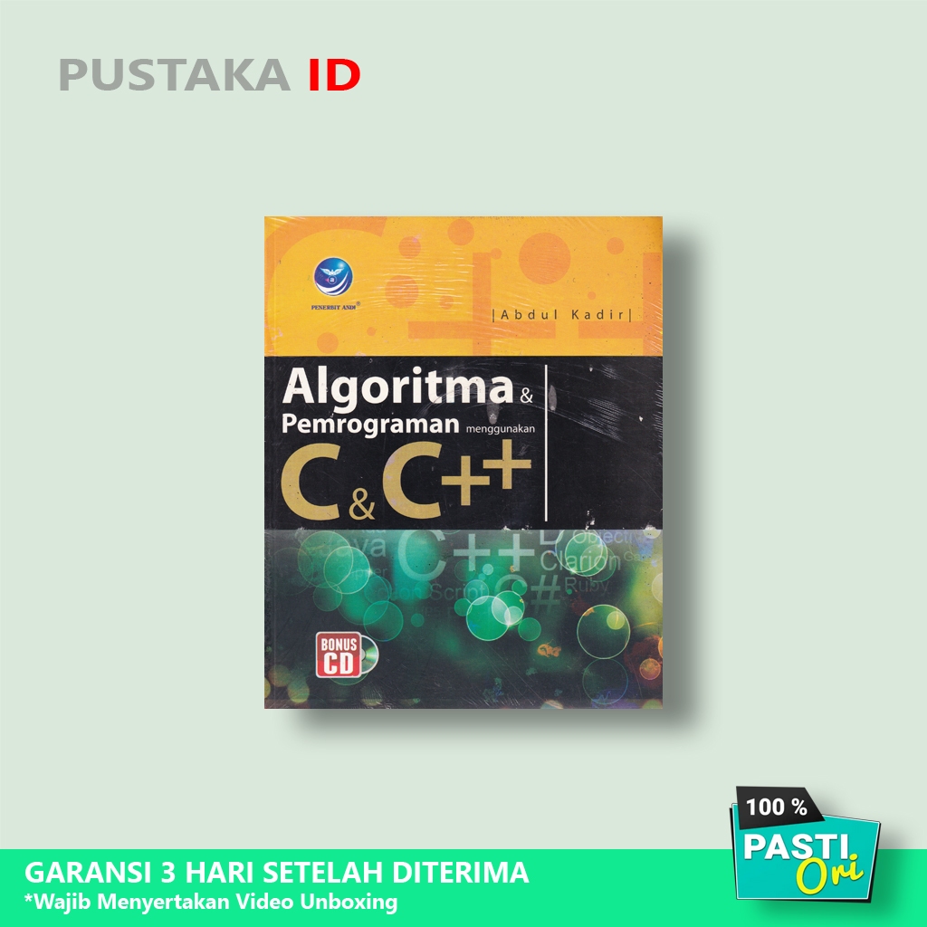 Jual Buku Algoritma & Pemrograman Menggunakan C & C++ (+CD) - Original ...