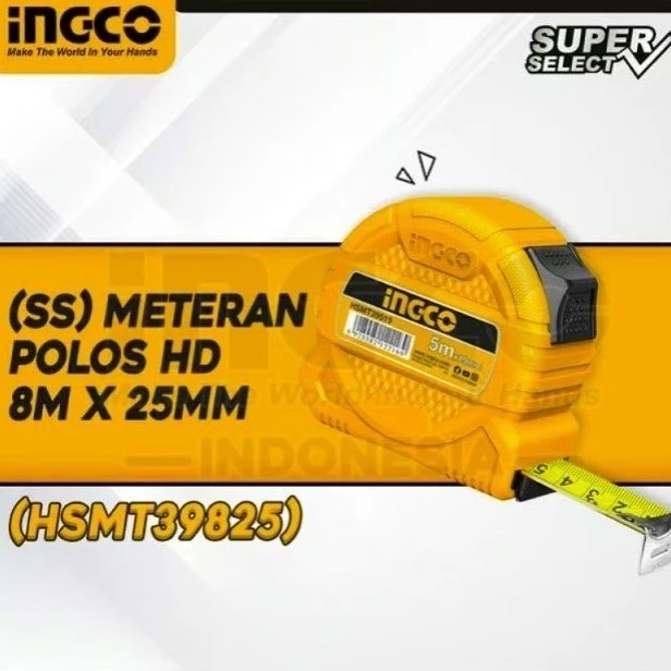 Jual Steel Measuring Tape (8 m) INGCO HSMT39825 Meteran Besi 8 Meter ...