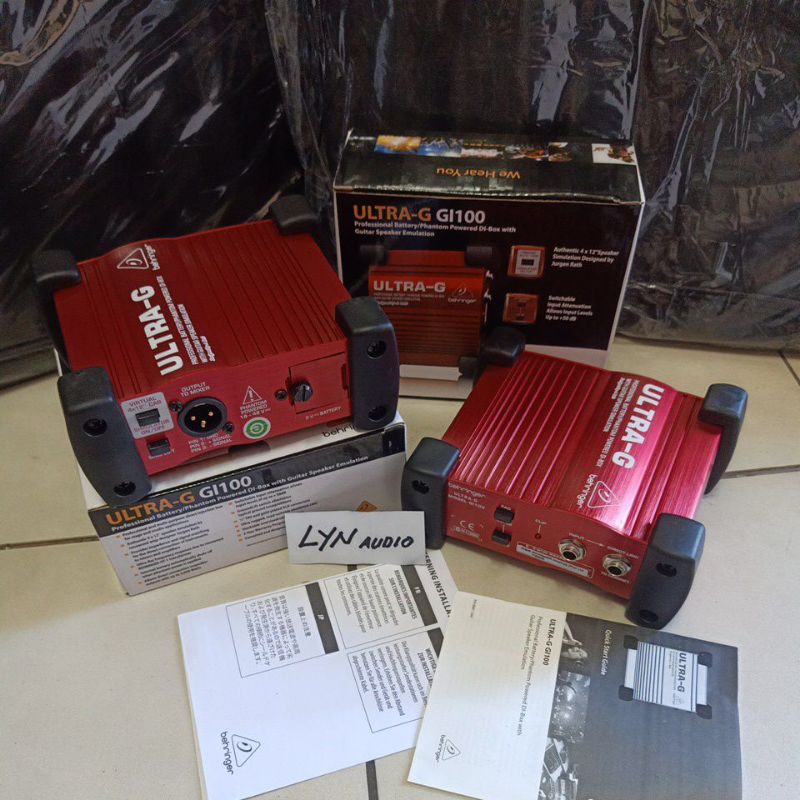 Jual BEHRINGER GI100 DI BOX PHANTOM POWERED WITH SPEAKER EMULATED ...