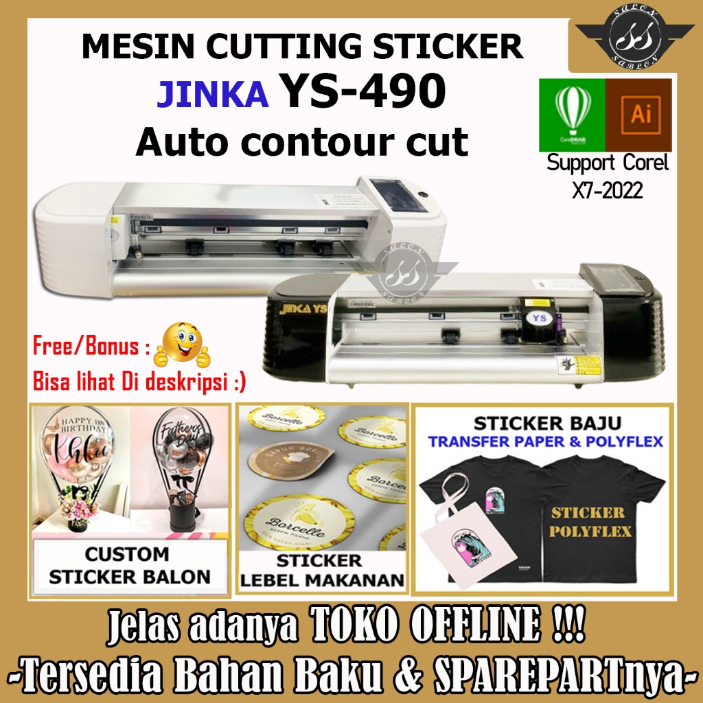Jual Mesin Cutting Sticker Ys-490 ( Auto Contur Cut ) A3+ | Shopee ...