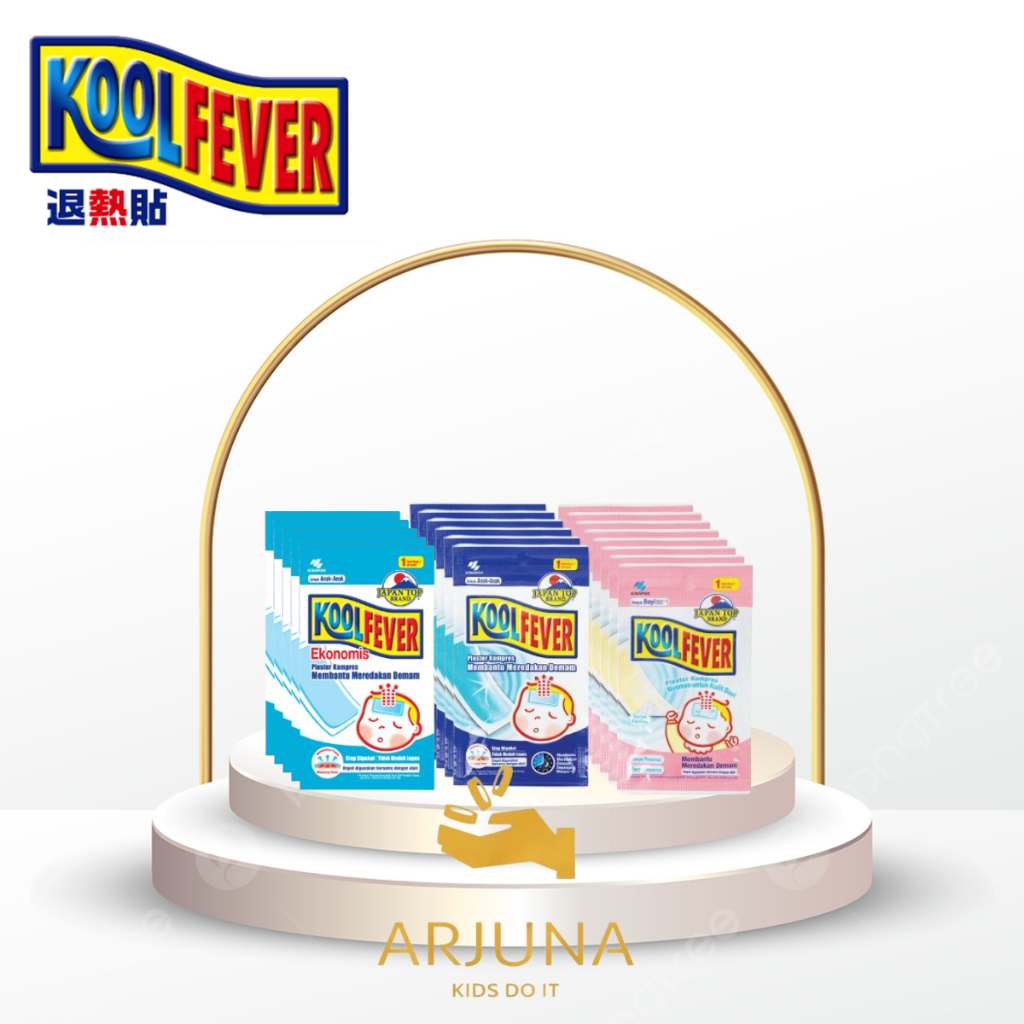 Jual ARJUNA Kool Fever Cool Fever Plester Kompres Demam Bayi Anak Cooling Patch Koolfever 1 Pcs ...