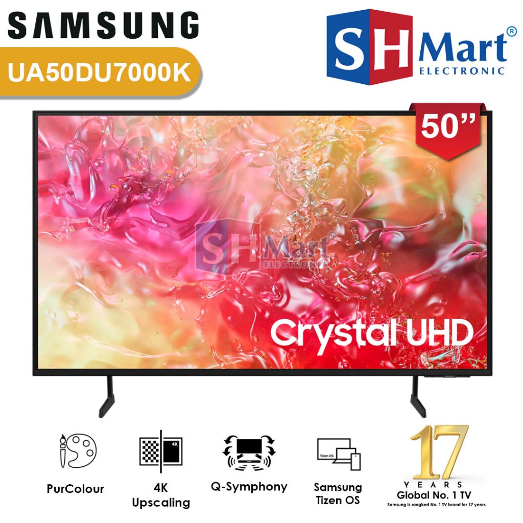 Jual SMART TV SAMSUNG 50 INCH 50DU7000 CRYSTAL UHD 4K GARANSI RESMI ...