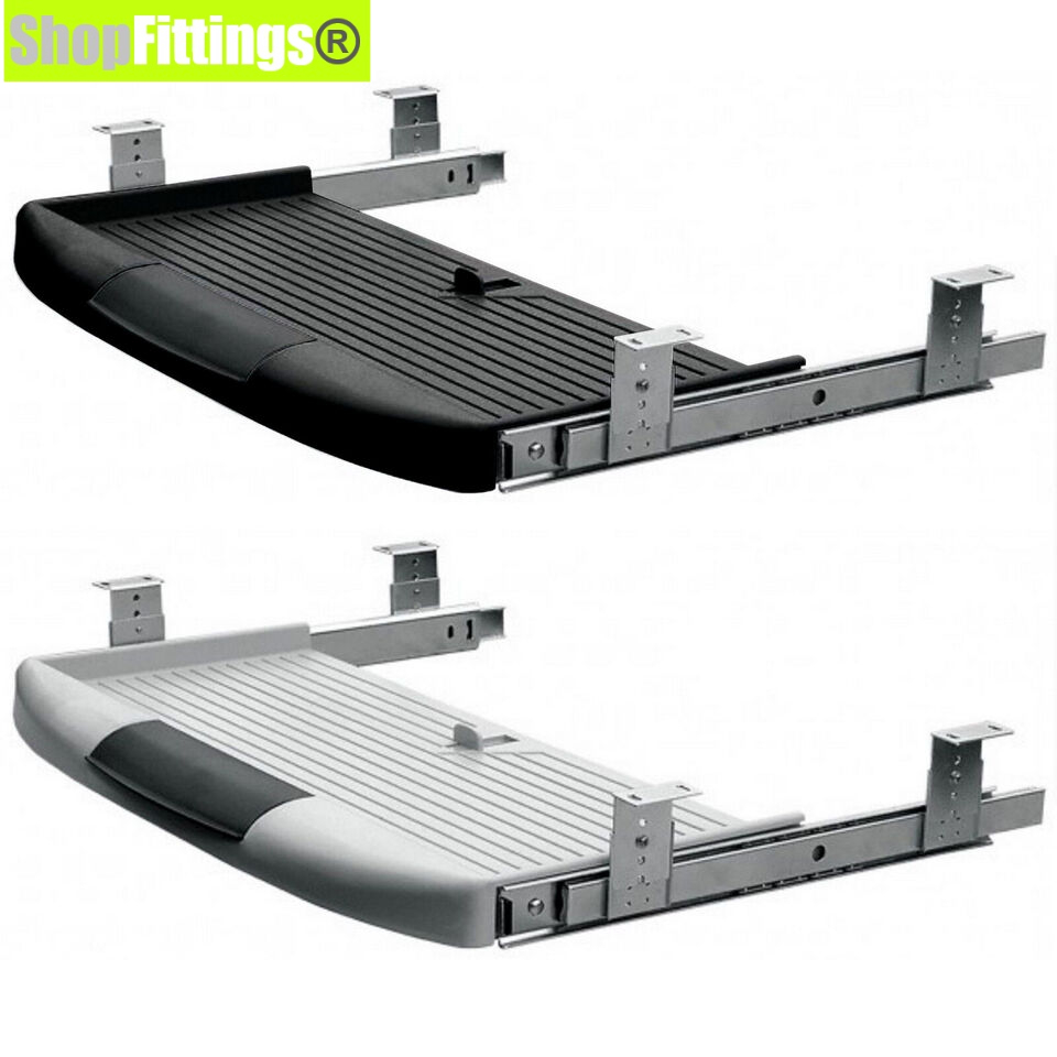 Jual Keyboard Tray Under Desk Rel Laci Rak Tempat Tatakan Baki Bawah ...