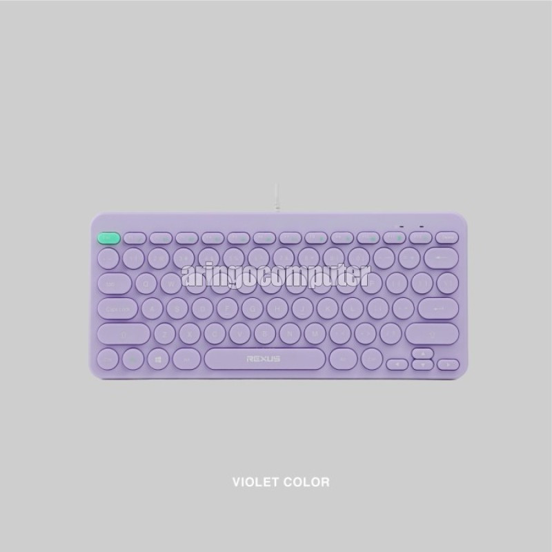 Jual Keyboard Rexus K258 MINI USB OFFICE - LILAC | Shopee Indonesia