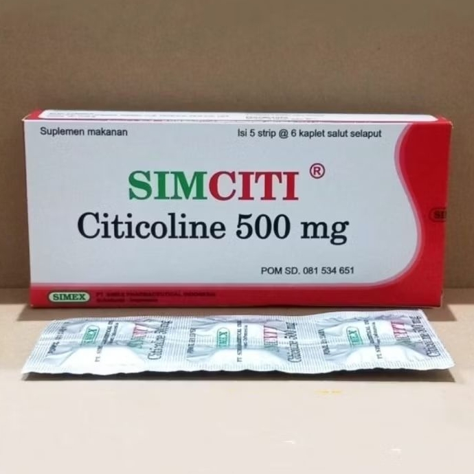 Jual SIMCITI 500 MG STRIP 6 KAPLET SUPLEMEN KESEHATAN KOGNITIF | Shopee ...