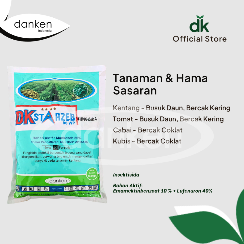 Jual DKStarzeb 80WP Fungisida 200gr | 500gr | 800gr | Mankozeb Tanaman ...