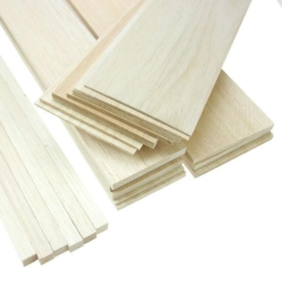 Jual Balsa sheet 1mm x 10cm x 50cm/1meter Kayu balsa sheet kualitas ...