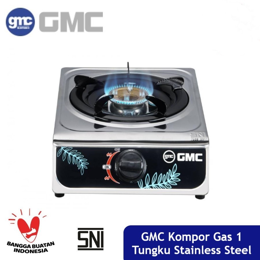 Jual Kompor Gas GMC 1 Tungku Stainless Steel 112 | Shopee Indonesia