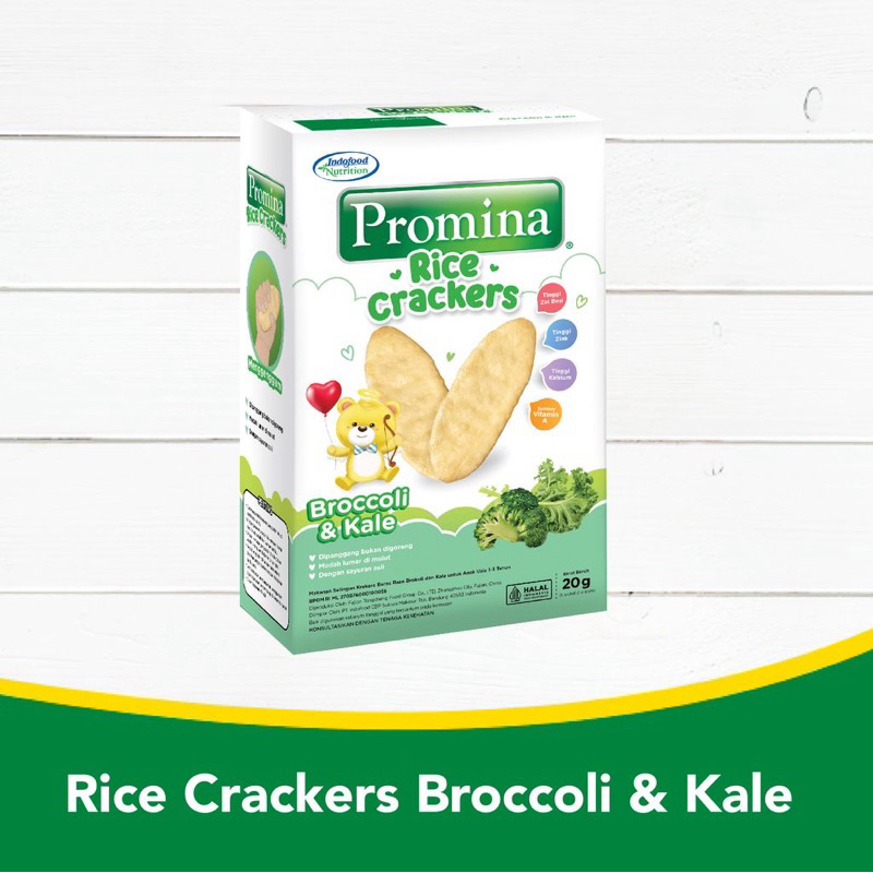 Jual Promina Rice Crackers Broccoli & Kale Mixed Berries 20 g | Cemilan ...