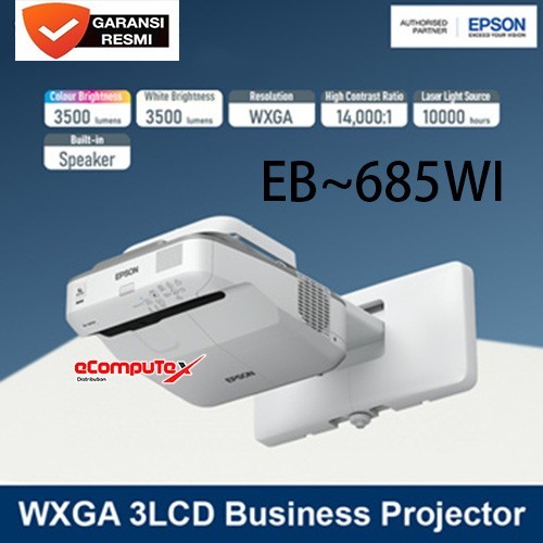 Jual PROYEKTOR EPSON EB-685WI INTERAKTIF PROJECTOR EB685WI ULTRA SHORT ...