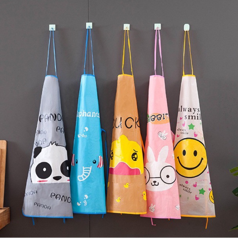 Jual (PAP) CELEMEK KARAKTER APRON WATERPROOF ANTI AIR MASAK DAPUR ANTI ...