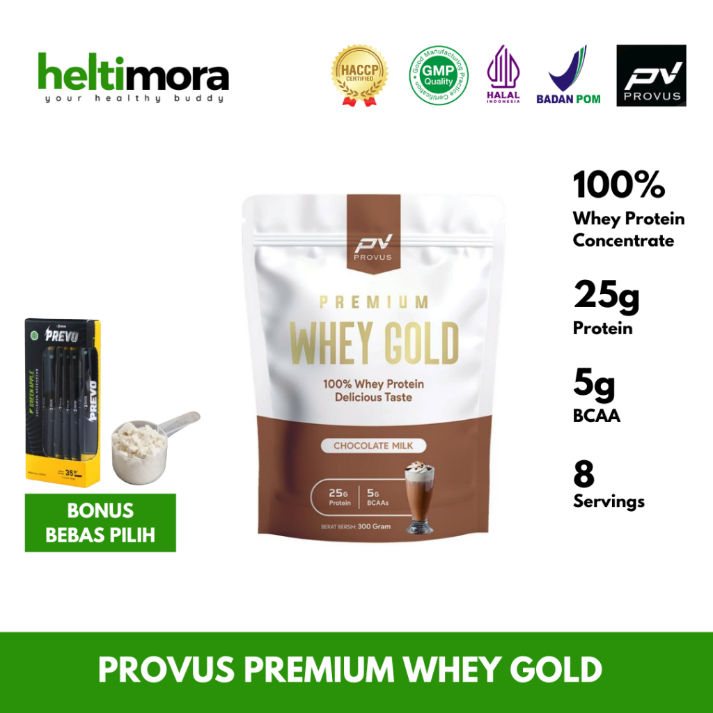 Jual HELTIMORA - PROVUS PREMIUM WHEY GOLD 300gr | Susu Protein | Whey ...