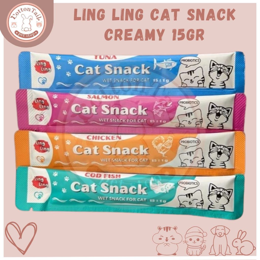 Jual LING LING Cat PROBIOTIC SNACK 16gr - Cemilan Snack Probiotic Kucing Bagus Untuk Pencernaan ...