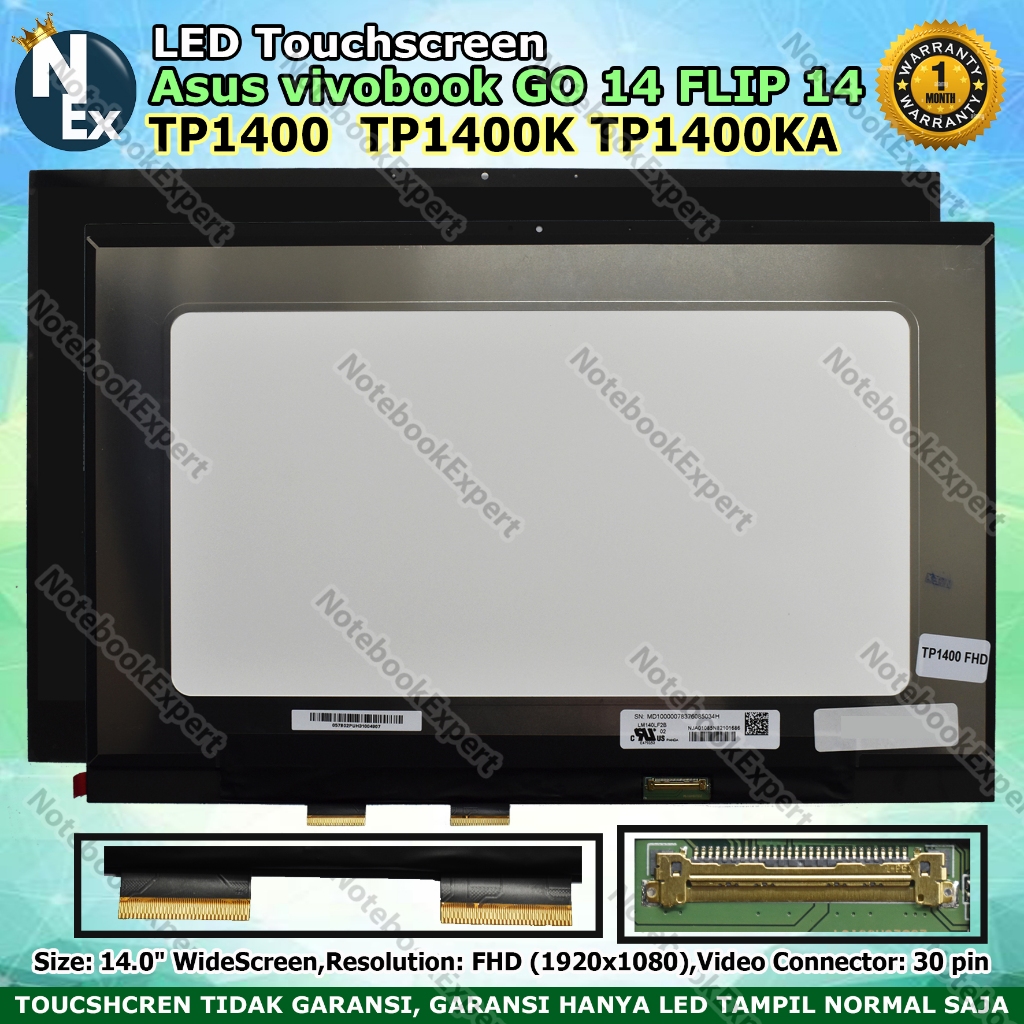 Jual Led Touchscreen Asus Vivobook GO 14 FLIP 14 TP1400 TP1400K ...
