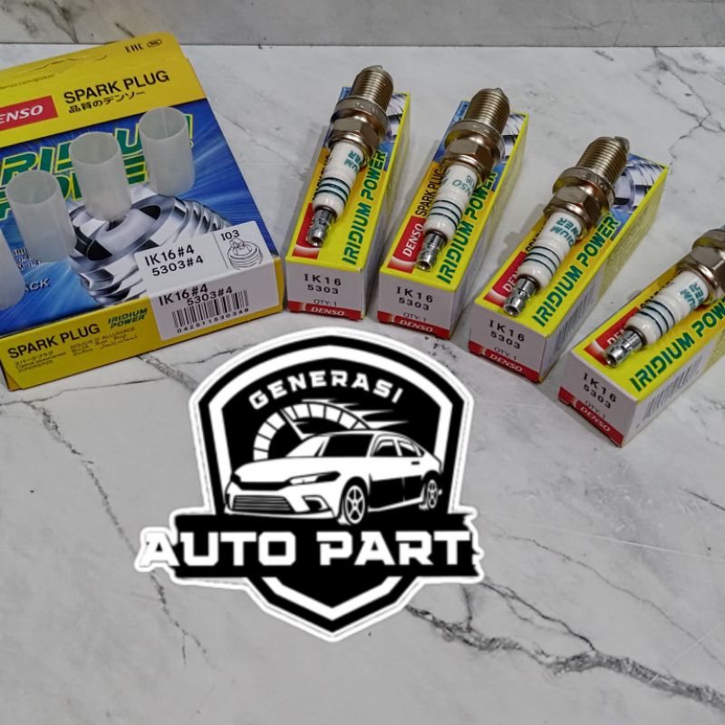 Jual Busi Iridium Denso (4pcs) Kia Picanto 1.0 Timor DOHC Mazda 2 IK16 ...