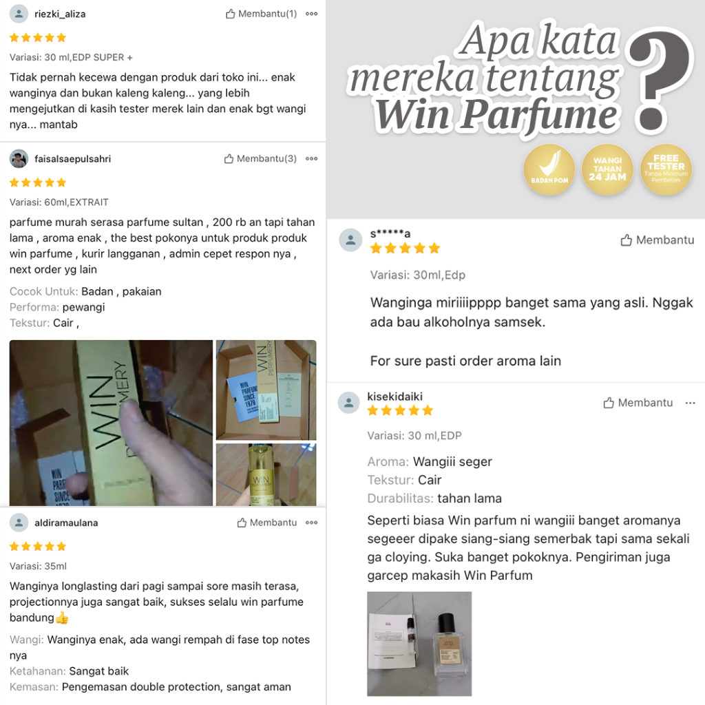 Jual New Formula [WIN PARFUME BANDUNG] NO.96 luwiswinIMAGINATION UNISEX ...