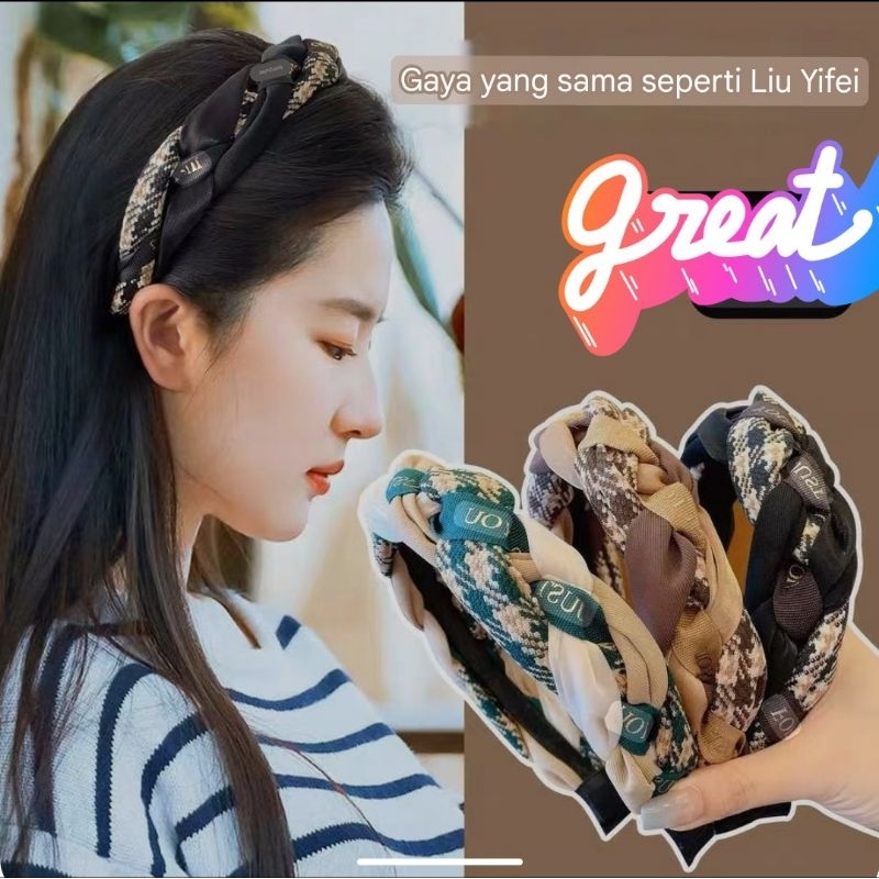 Jual Bando Bandana Kain Wanita Kepang Besar JR-834 Aksesoris Fashion ...