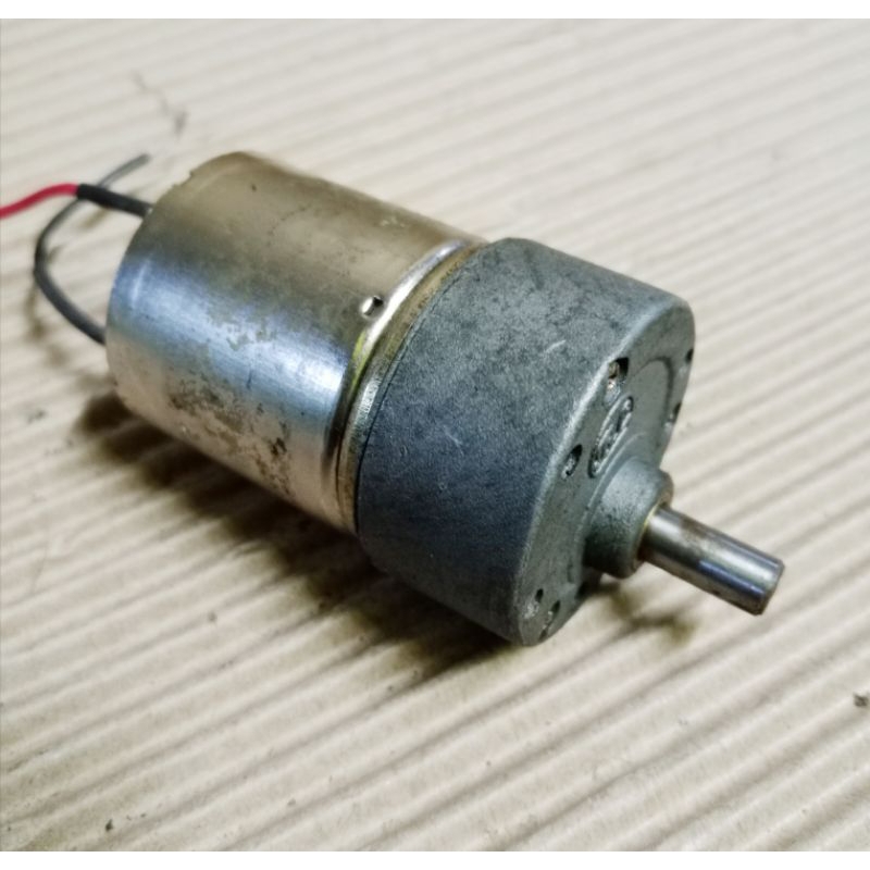 Jual DC Motor gearbox 12V 35RPm torsi cukup kuat | Shopee Indonesia