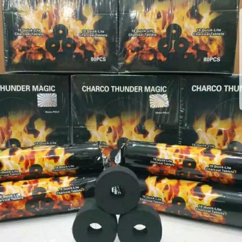 Jual Arang Magic Charco Thunder Lite Satu Roll Arang Bhukur Arang Dupa ...