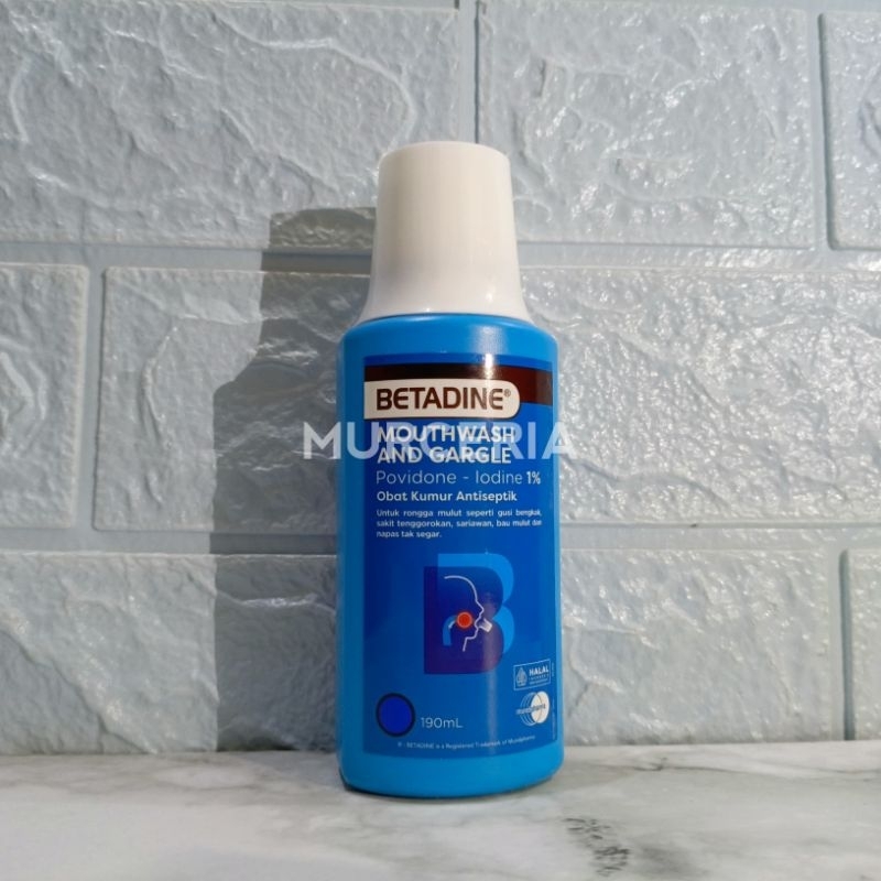 Jual BETADINE MOUTHWASH AND GARGLE 190 ML | Shopee Indonesia