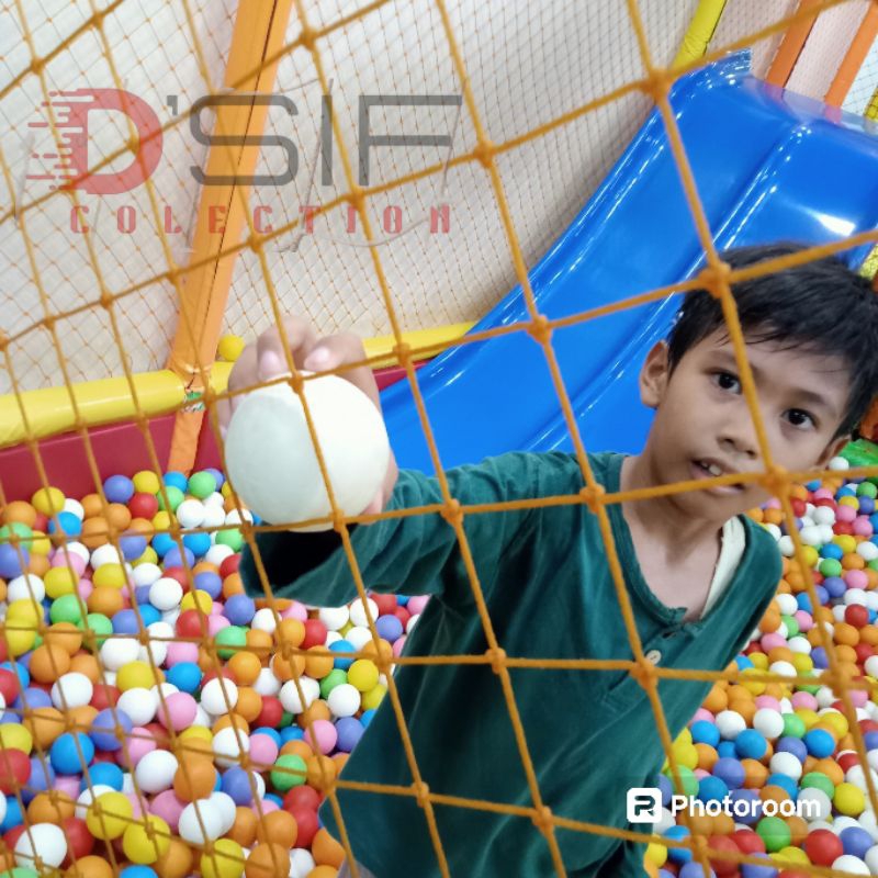 Jual custom jaring pengaman mandi bola Playground taman bermain anak ...