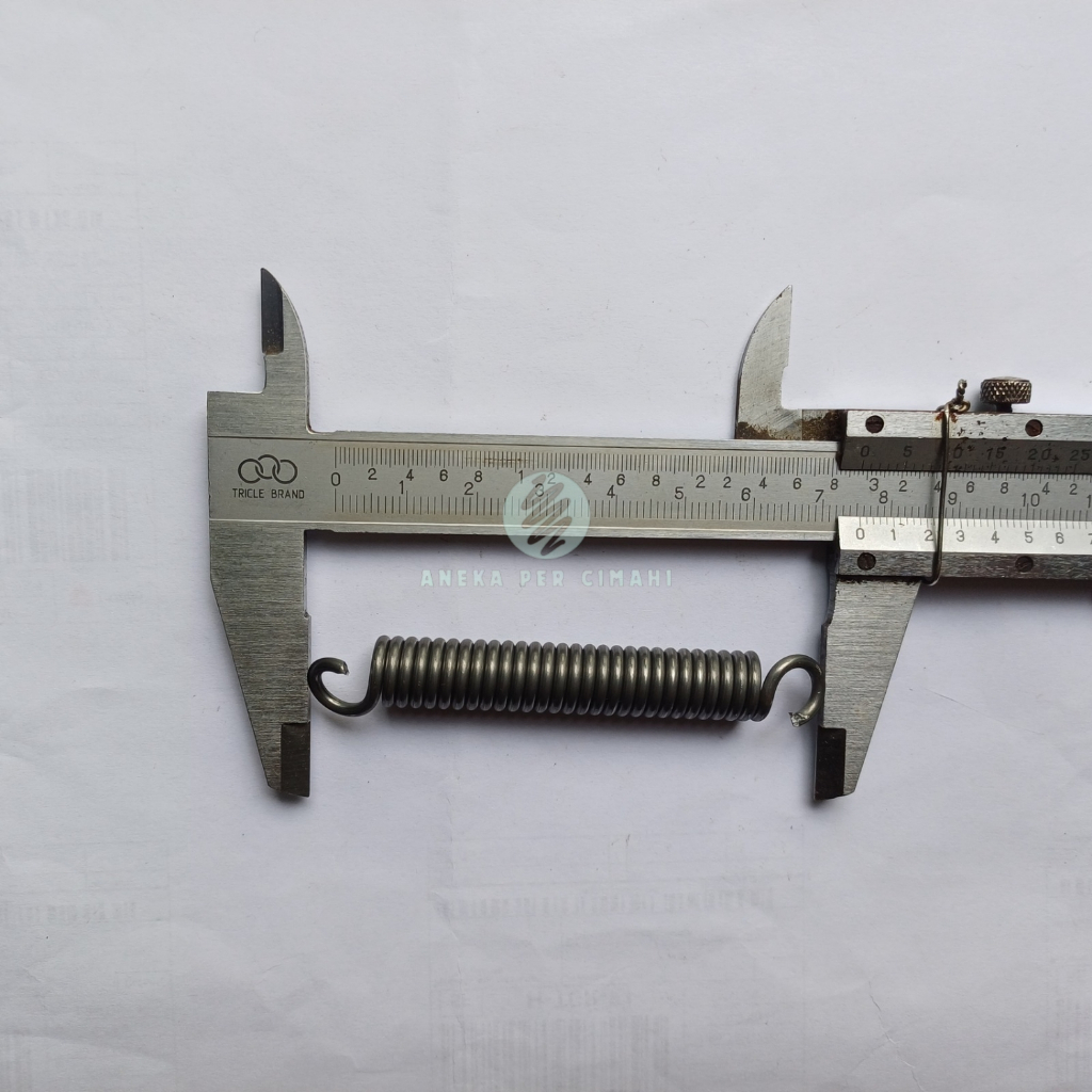 Jual Per Spring Tarik 2mm Baja Panjang Total 75mm | Shopee Indonesia