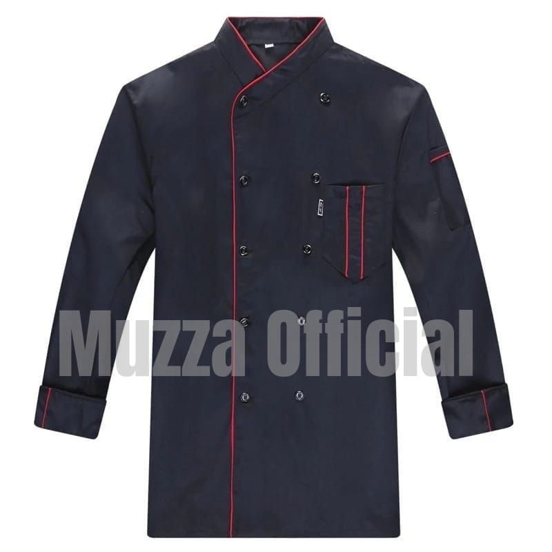 Jual Baju Koki Seragam Chef Seragam Koki Kemeja Chef Lengan Panjang ...