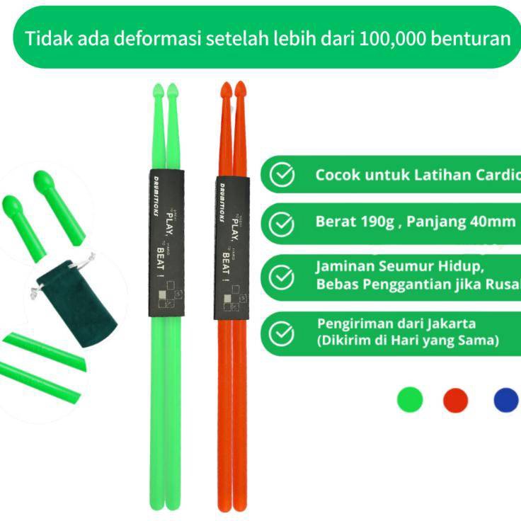 Jual Super Populer Pasang Stick Pound Fit Ripstix Cardio Drumming Stick ...