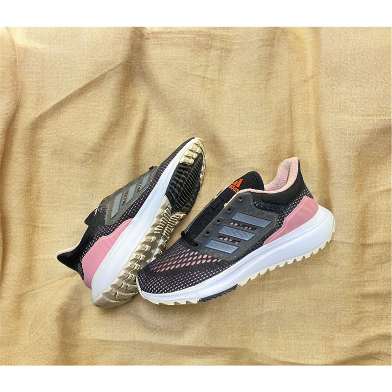 Jual Sepatu Running Adidas Ultrabounce Black Pink Abu | Shopee Indonesia