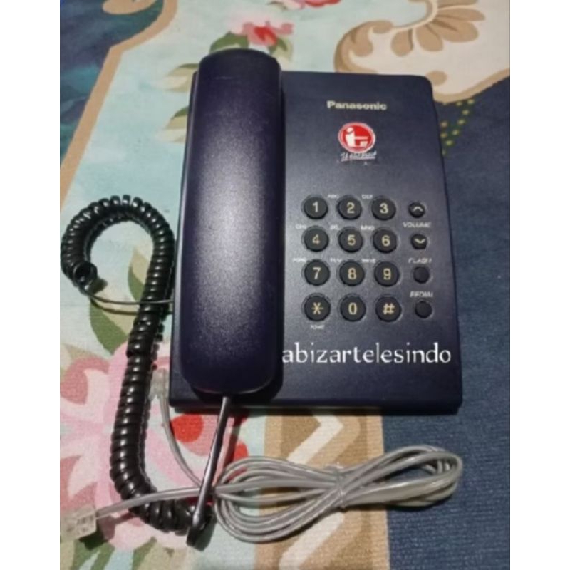 Jual Pesawat telephone Panasonic KX-TS505 second SPESIAL Biru | Shopee Indonesia