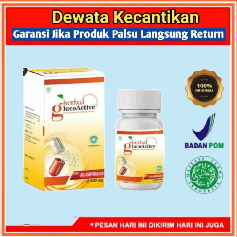 Jual GLUCOACTIVE ASLI ORIGINAL OBAT DIABETES KENCING MANIS GULA DARAH ...