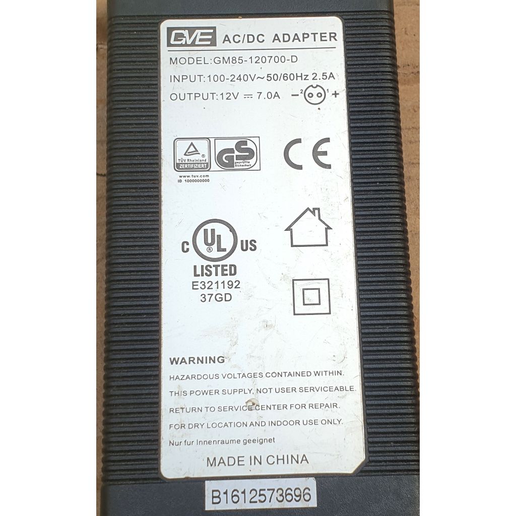 Jual AC/DC Adapter GM85-120700-D 12V 7A 84W Power Supply Charger ...