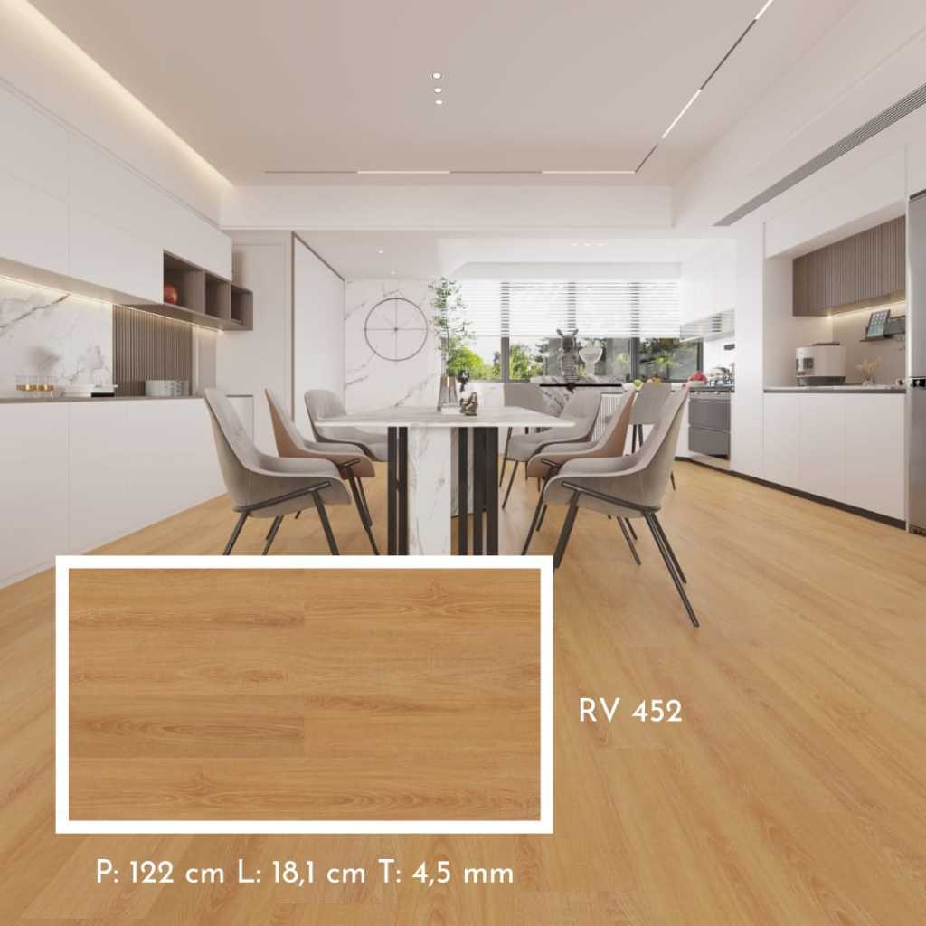 Jual Lantai SPC Sistem Klik | SPC Flooring vinyl Edervin Tanpa Lem | SPC Motif Kayu Tebal 4,5 mm ...