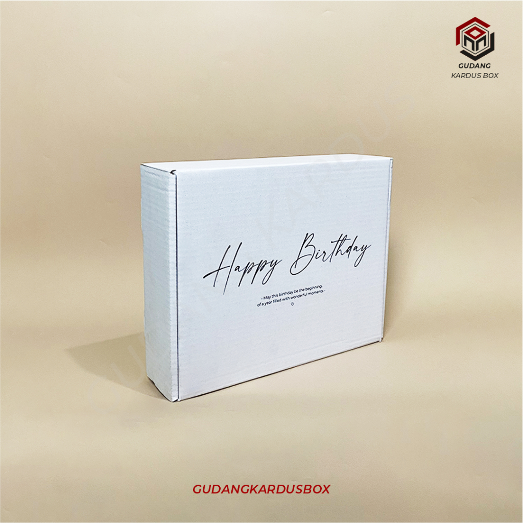 Jual Kotak Kado - Box Happy Birthday (Uk. 30 x 25 x 8 cm) - Giftbox/Happybirthday/Custombox ...