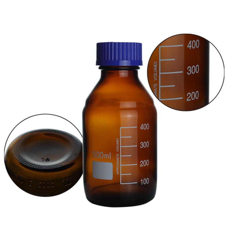 Jual Amber Glass Laboratory Bottle Blue Cap / Botol Lab Tutup Biru 100 ...