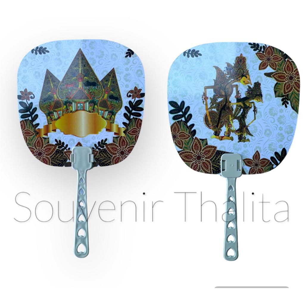 Jual isi 50 pcs Souvenir kipas wayang cantik Warna Baru Souvenir ...