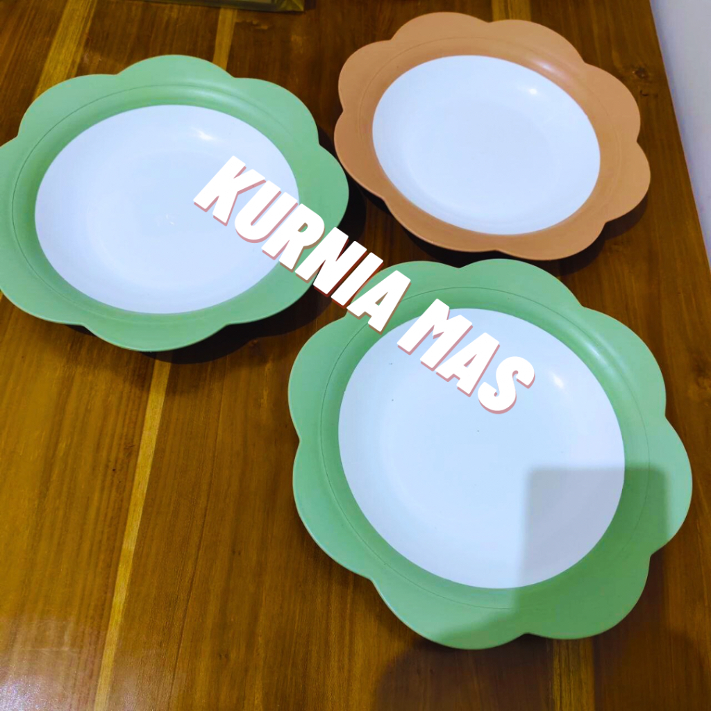 Jual Piring Makan Bunga Asia Moge Pacific Piring Plastik Piring Motif ...