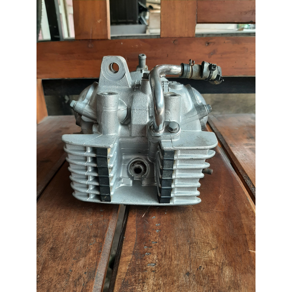 Jual Cylinder Head KLX 150 Original Copotan Motor Blok Kop Rumah Busi ...